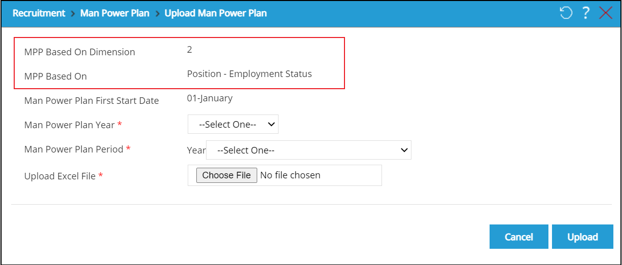 Upload Man Power Plan