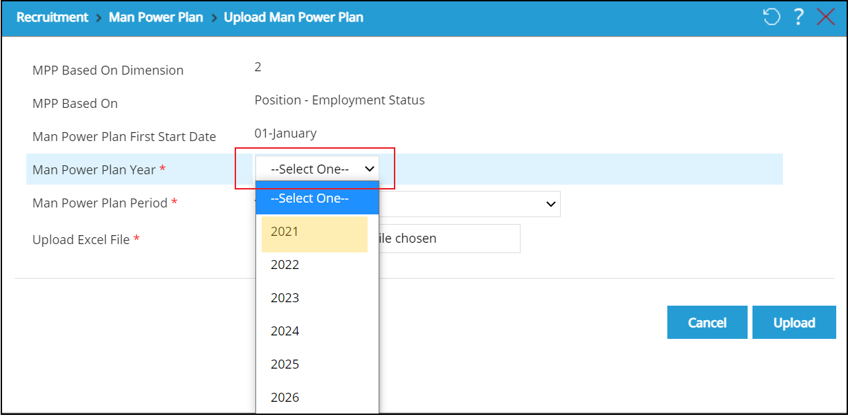 Upload Man Power Plan