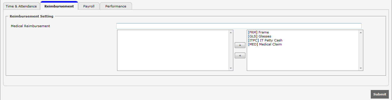 When the parameter configuration is done, click "Submit" to save the data.
