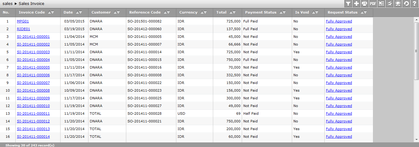Sales Invoice